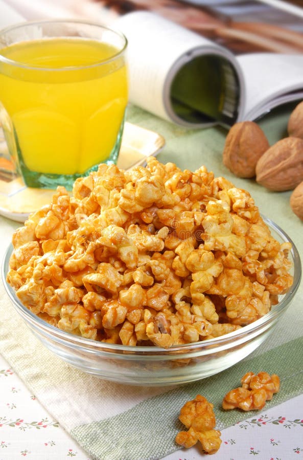 Caremel popcorn stock image. Image of candy, caremel - 19097173