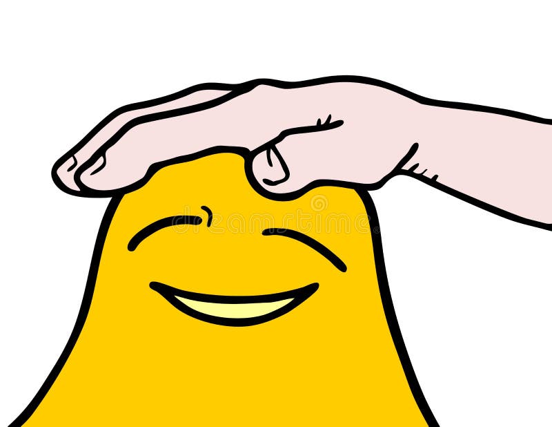 Caress yellow face stock vector. Illustration of praise - 32211465