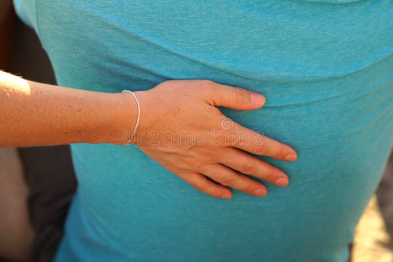 Caressing Your Partner& X27;s Back while on Vacation Stock Image ...