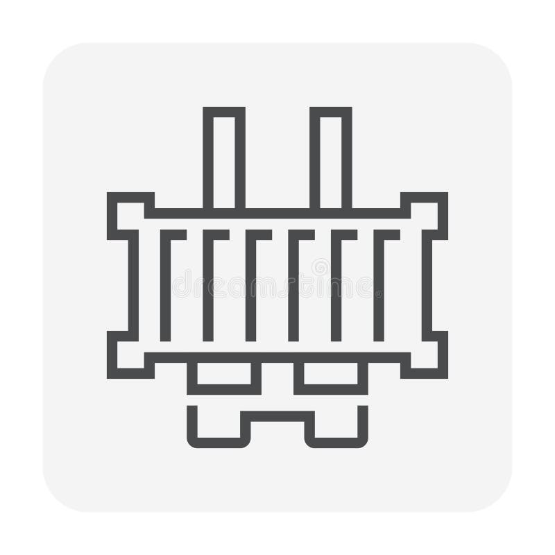 Carg container icon stock vector. Illustration of delivery - 158894791