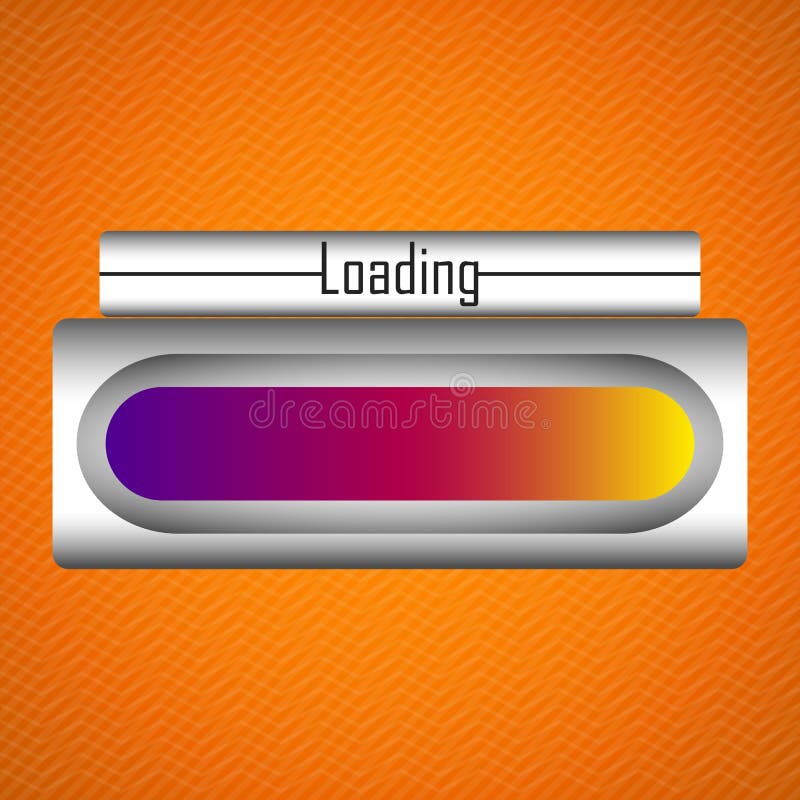 Cargando imagen de barra ilustración del vector. Ilustración de moderno ...