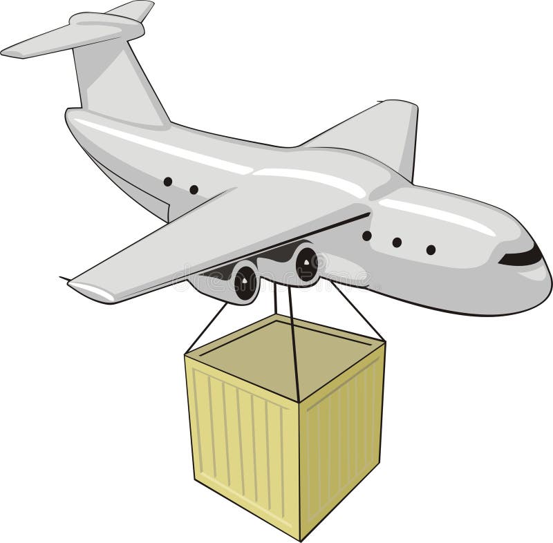 Cargo jet stock illustration. Illustration of cargo, transport - 33253860
