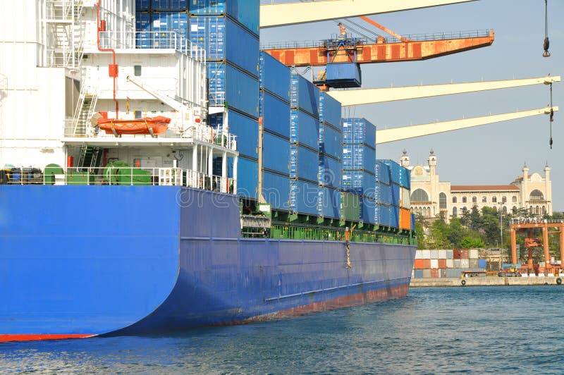 Cargo boat stock image. Image of port, ship, sending - 22704001
