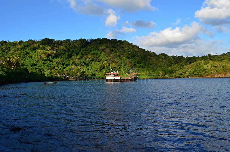 Coast of Ambae Island, Vanuatu Stock Photo - Image of hemisphere, ambae ...