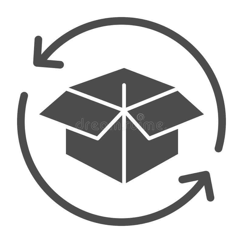 Cargo Box with Arrows Solid Icon, Delivery Parcel and Logistics Freight ...