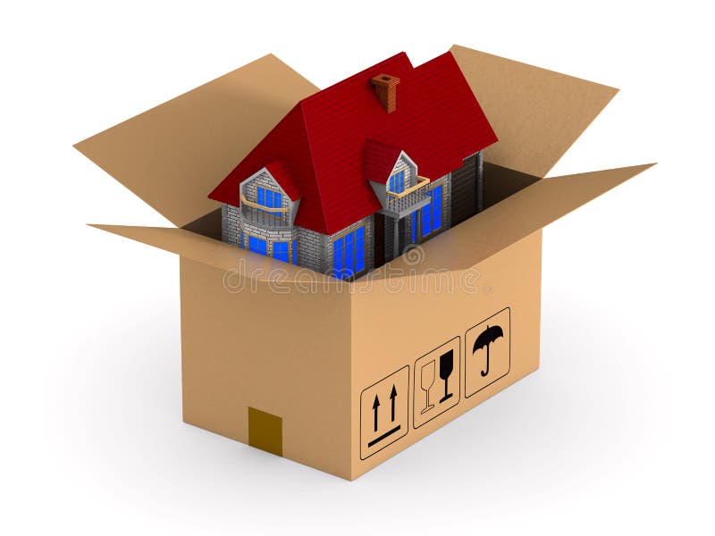 Carton Box House Stock Illustrations – 4,354 Carton Box House Stock ...