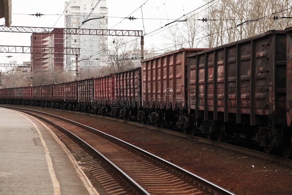 Cargo box on train stock image. Image of business, cart - 13926869