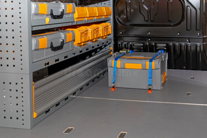 Cargo Box Van stock image. Image of cabinet, cargo, equipment - 198454435