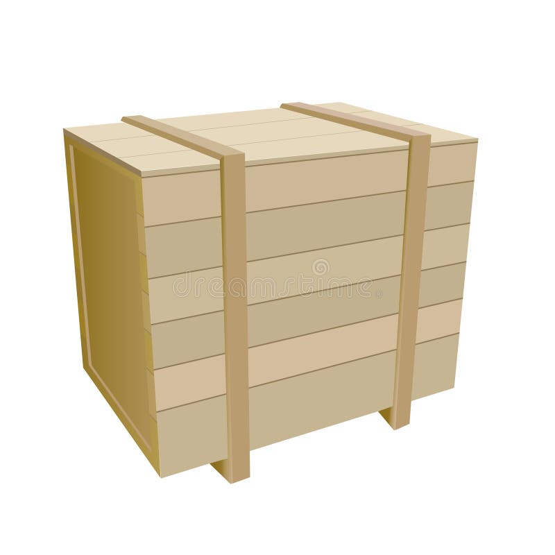 Cargo box vector stock vector. Illustration of heavy, carton - 6327080