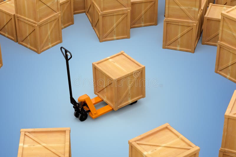 Cargo boxes stock illustration. Illustration of equipment - 37871557