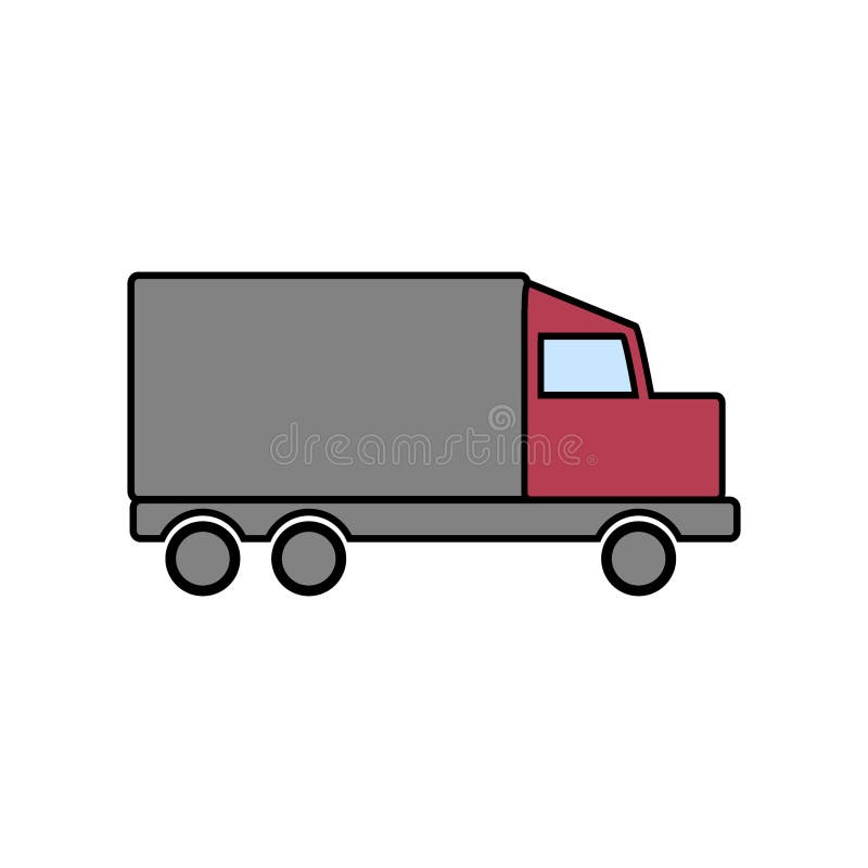 Cargo car icon on white stock illustration. Illustration of background ...