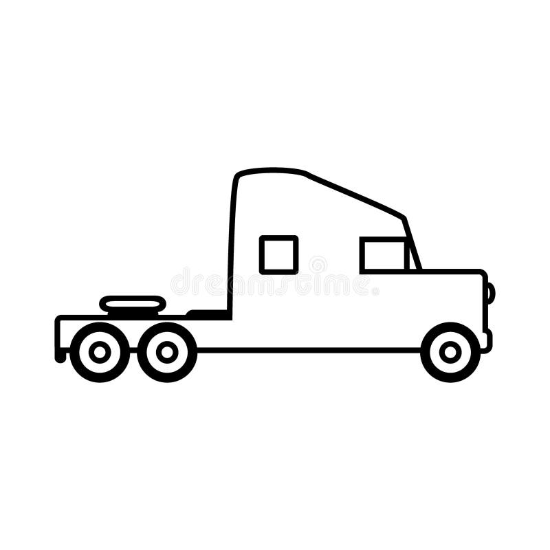 Cargo car icon on white stock vector. Illustration of truck - 298967500