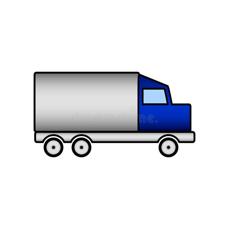 Cargo car icon on white stock vector. Illustration of transfer - 298825730