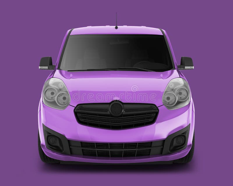 Cargo Car Mockup Front View Stock Photo - Image of brand, customizable ...