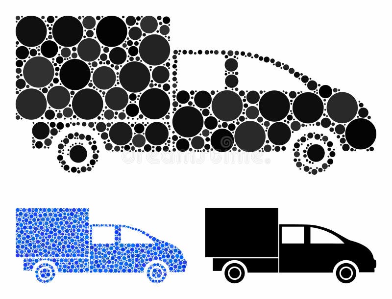 Cargo Composition Icon of Circles Stock Illustration - Illustration of ...