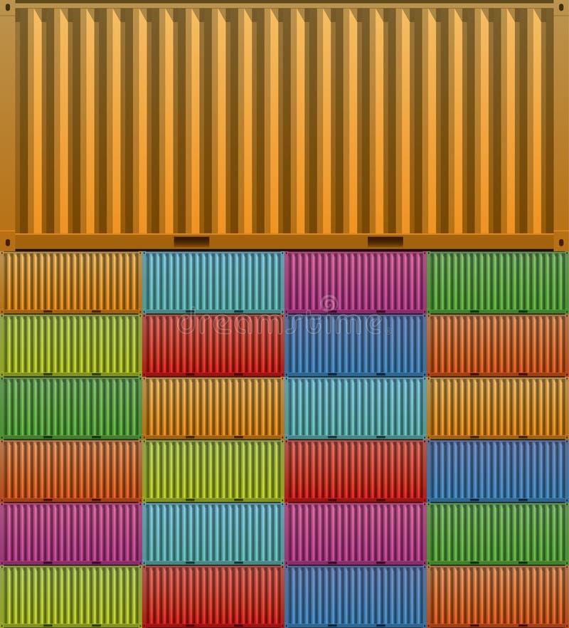 Cargo container stock illustration. Illustration of concept - 27270525