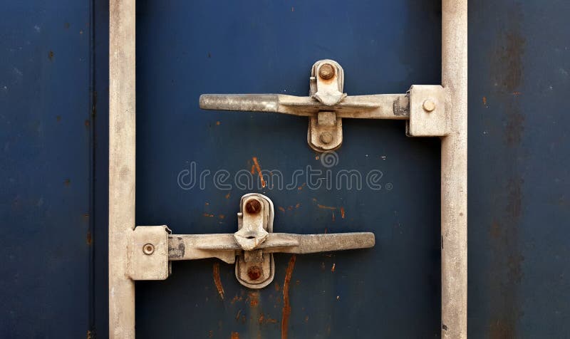 Blue Cargo Container Open Doors Stock Photos - Free & Royalty-Free ...