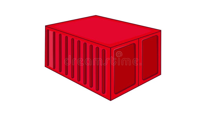 Red Cargo Ship Icon Animation Stock Footage - Video of cargo, animation ...