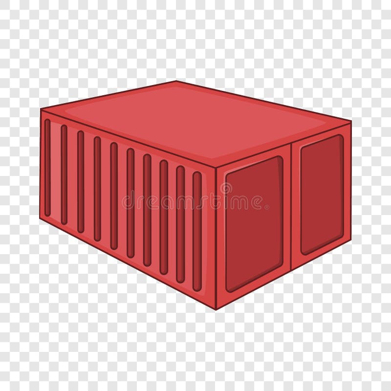 Cargo Container Icon, Cartoon Style Stock Vector - Illustration of ...