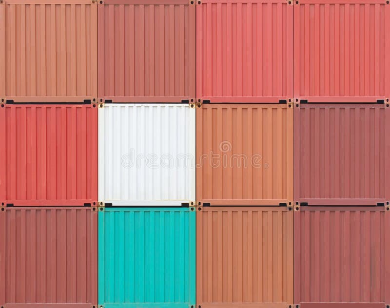 Cargo container stock image. Image of heavy, global, ships - 87700945
