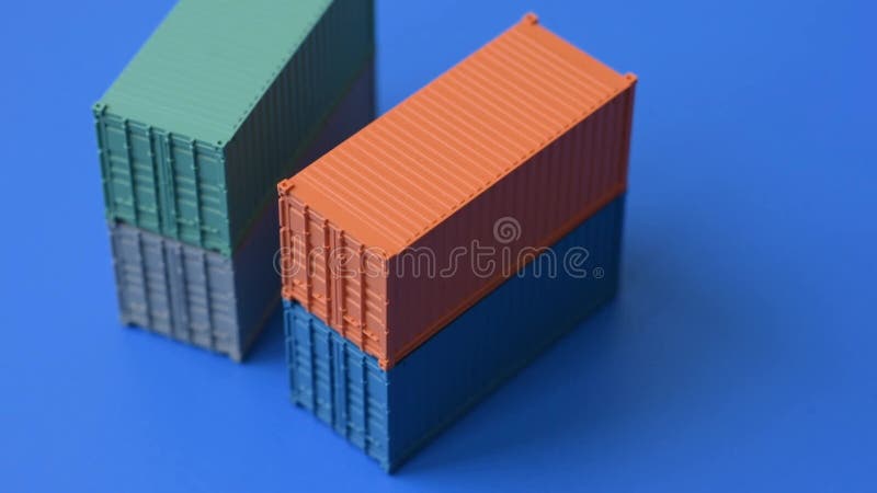 A Cargo Container in a Port Warehouse As a Logistics Element, Export. a ...