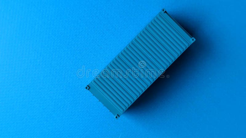 A Cargo Container in a Port Warehouse As a Logistics Element, Export. a ...