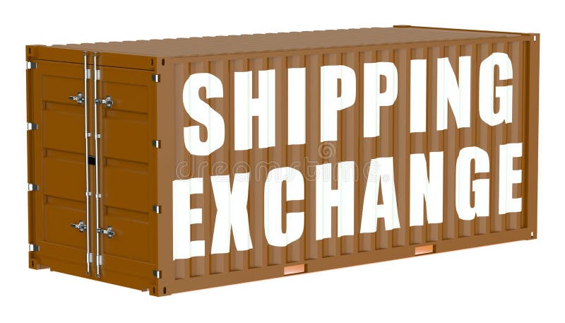 Cargo Container, Shipping Exchange Concept Stock Illustration ...