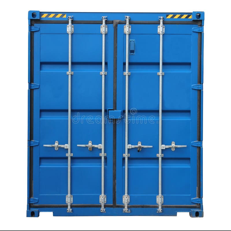 Cargo Container for Shipping and Transportation Isolated on White ...