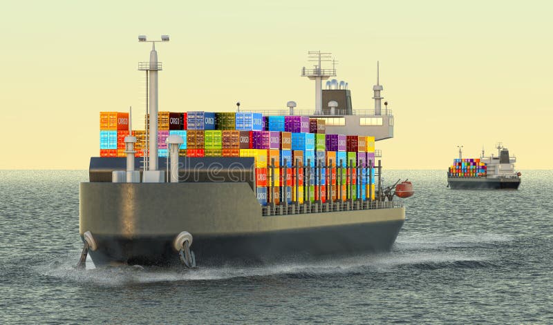 Cargo Ships 3d Stock Illustrations – 578 Cargo Ships 3d Stock ...