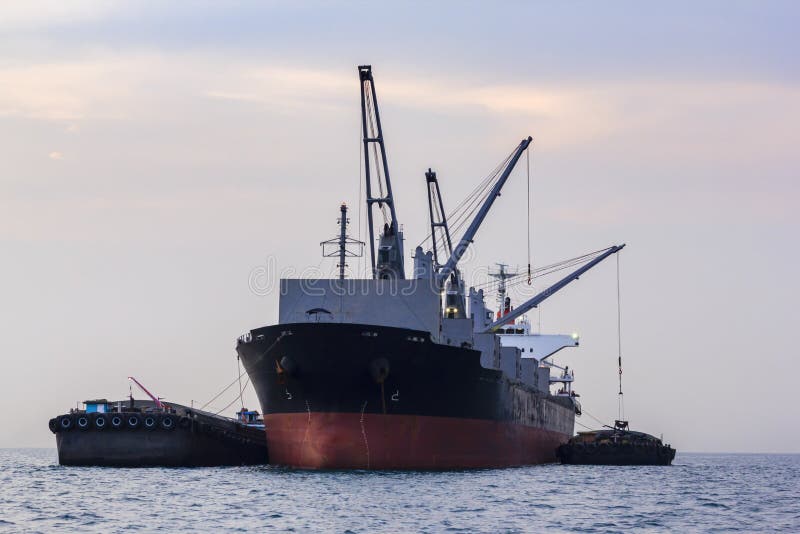 Cargo Container Ships, Marine Transportation Stock Photo - Image of ...