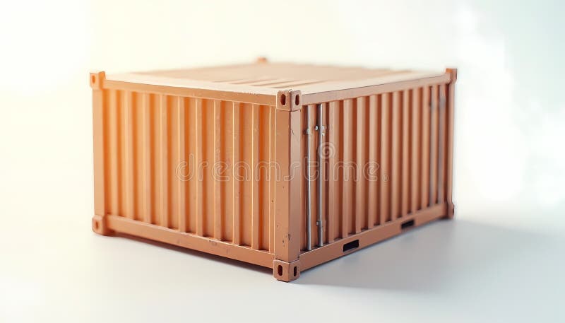 Miniature Cargo Container stock illustration. Illustration of move ...