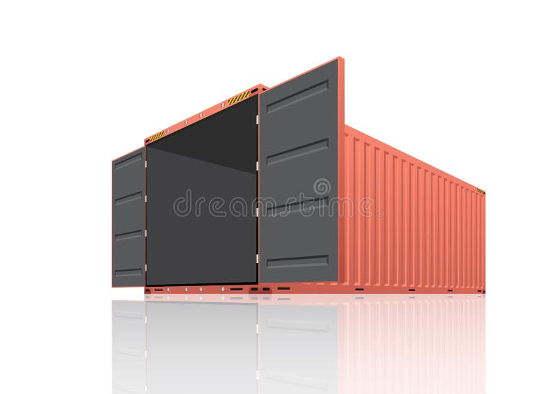 Cargo container vector stock vector. Illustration of package - 105637284
