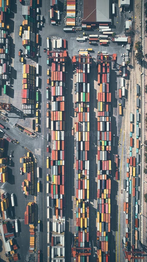 Cargo container warehouse stock photo. Image of city - 274082364