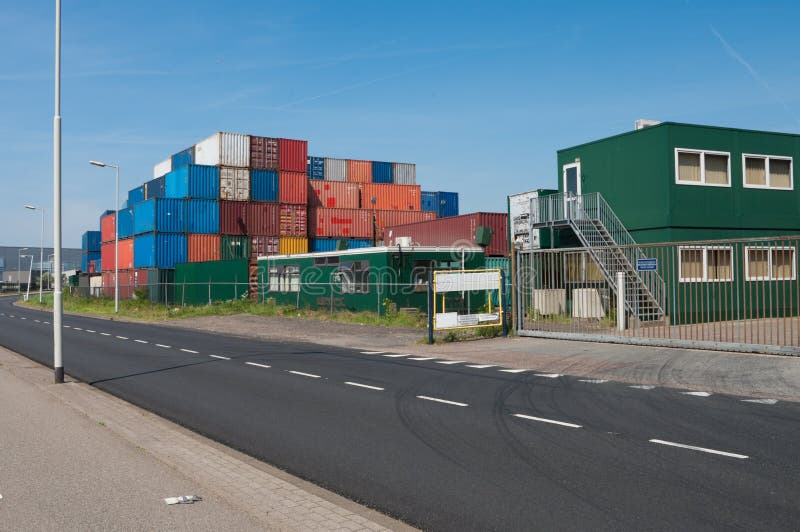Cargo containers stock image. Image of compartment, exchanging - 19956885