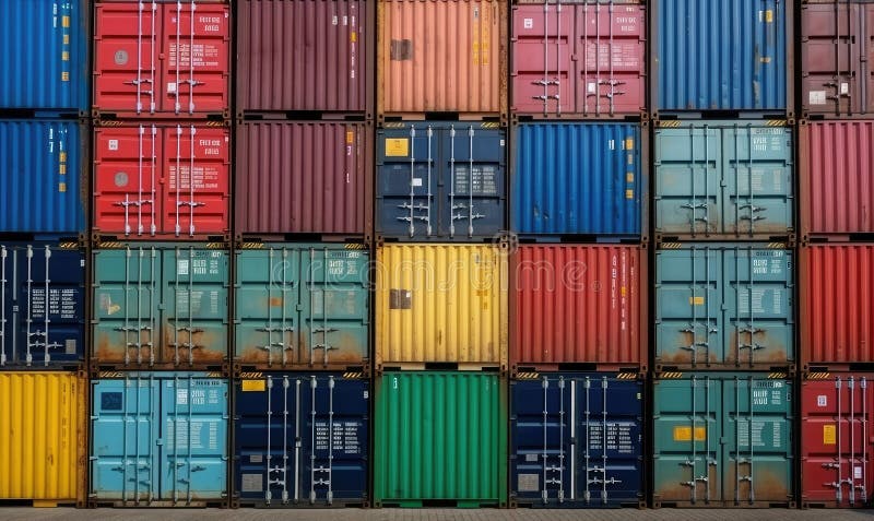 Cargo Containers Being Inspected by Customs Officials Creating Using ... Cargo Containers Being Inspected by Customs Officials Creating Using ...