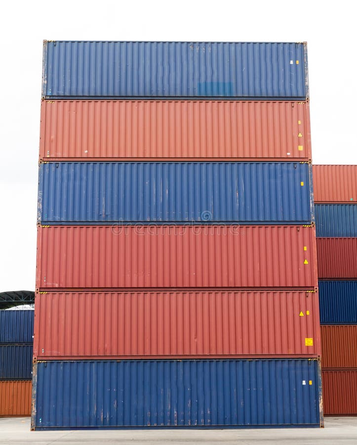 Cargo containers stock image. Image of logistics, harbor - 35988185