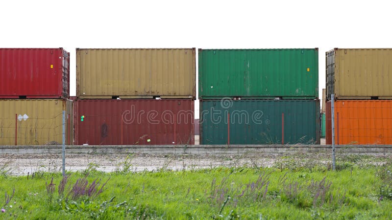 Cargo Containers stock image. Image of freight, steel - 81410225