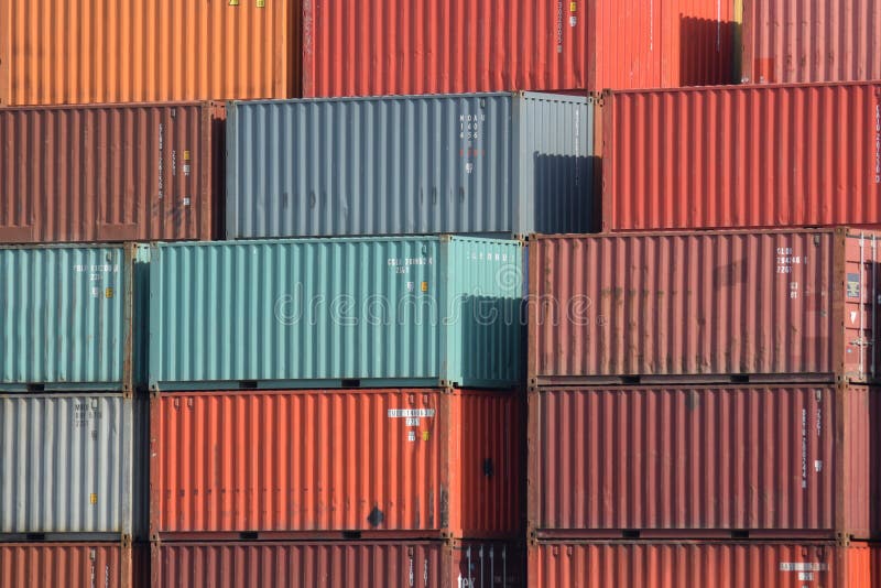 Cargo containers stock image. Image of foreign, lifter - 67674249