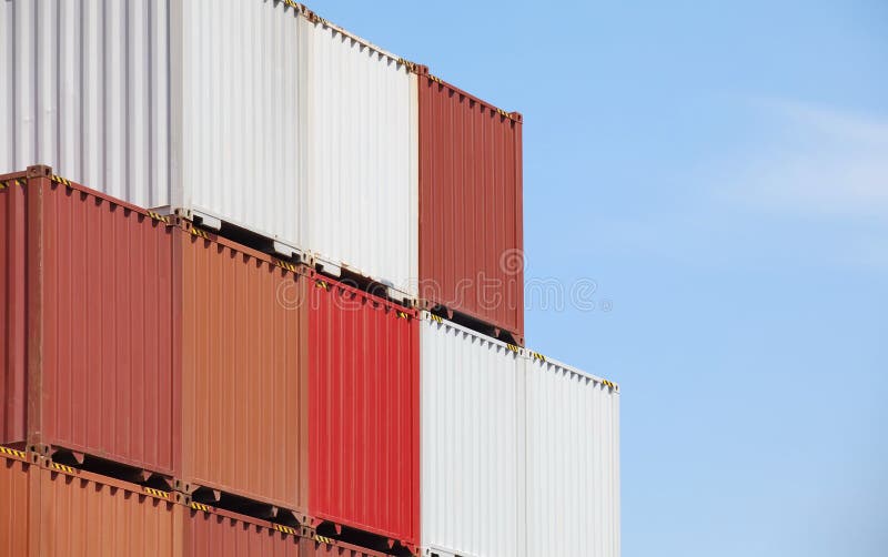 Cargo containers stock photo. Image of dockside, commercial - 36217092