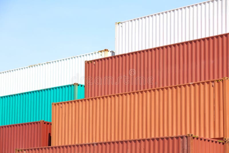 Cargo containers stock photo. Image of ocean, load, business - 36462256