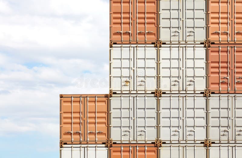 Cargo containers stock photo. Image of dock, area, business - 36462458