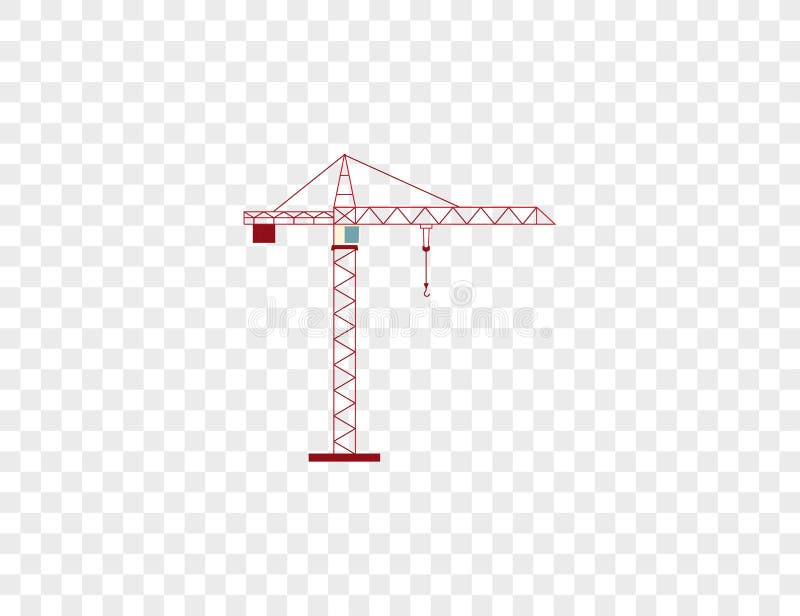 Cargo Crane, Tower Crane Icon. Vector Illustration. Stock Vector ...