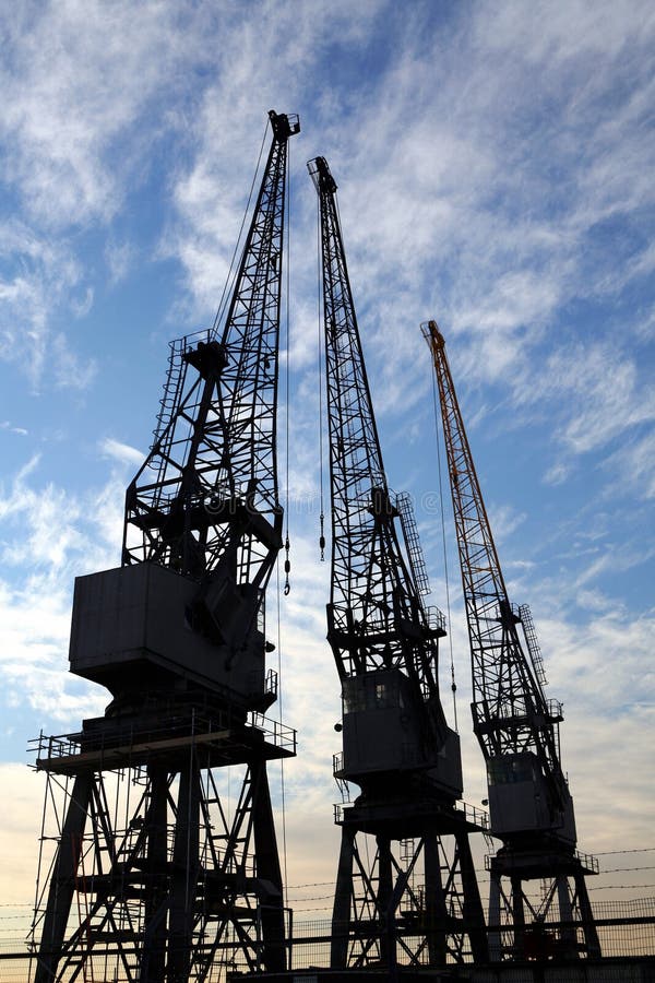 Cargo Cranes stock image. Image of machinery, logistics - 1894787