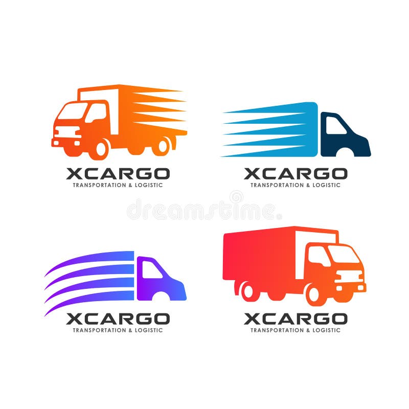 Delivery Box Logo Design. Courier Logo Design Template Stock Vector ...