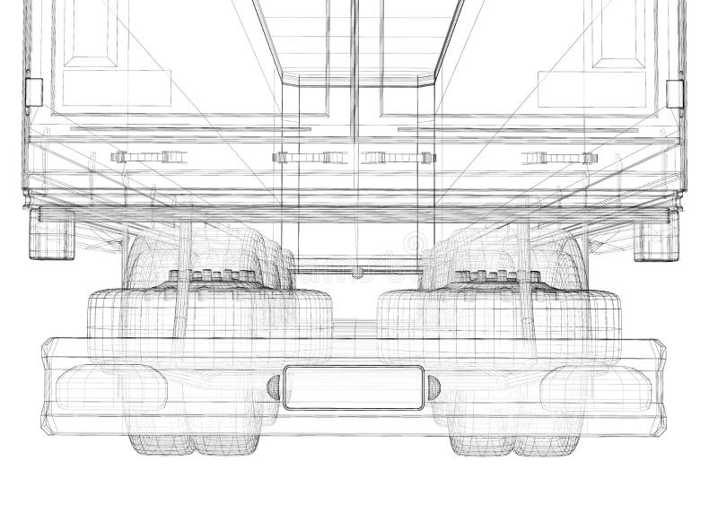 Cargo Delivery Vehicle stock illustration. Illustration of freight ...
