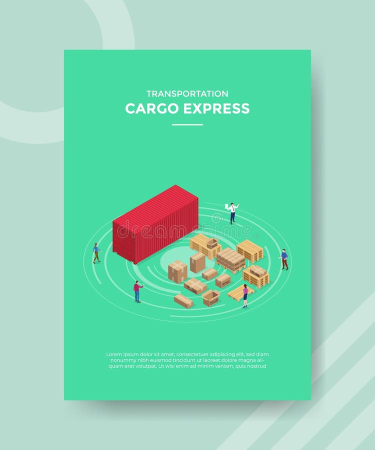 Cargo Flyer Concepts stock illustration. Illustration of business ...