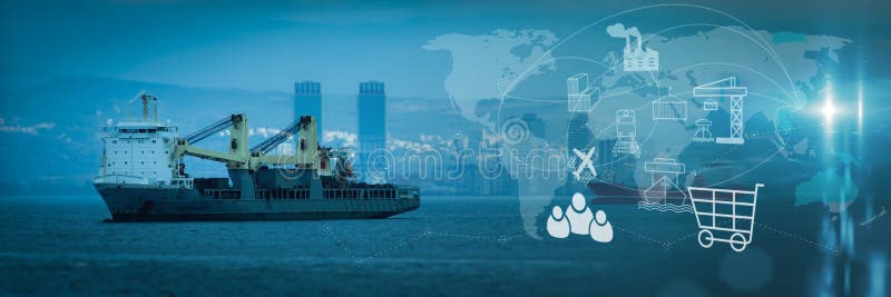 476 Logistic Shipping Concept Virtual Screen Stock Photos - Free ...