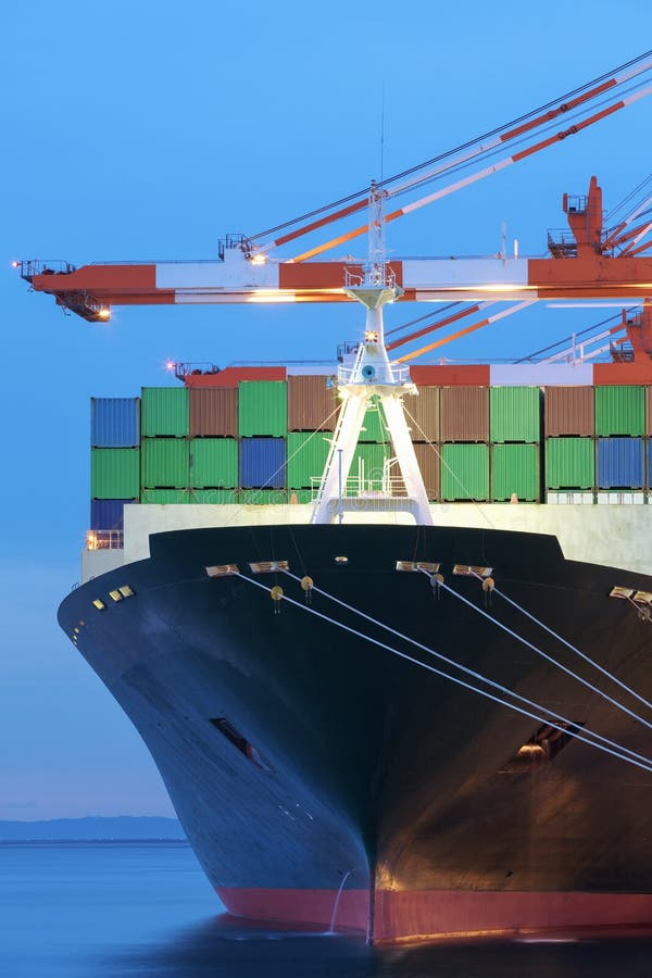 Cargo freight ship stock image. Image of port, logistics - 78445467