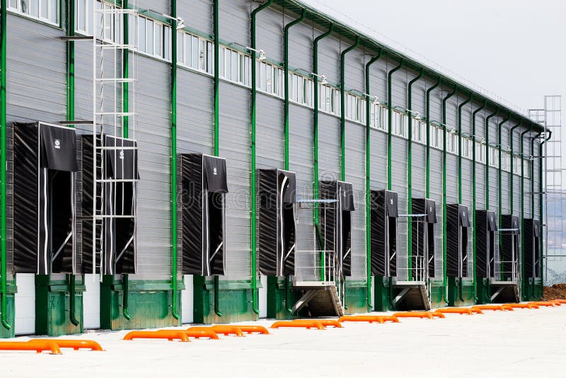 Cargo Gate Warehouse Logistics Center. Stock Photo - Image of modern ...