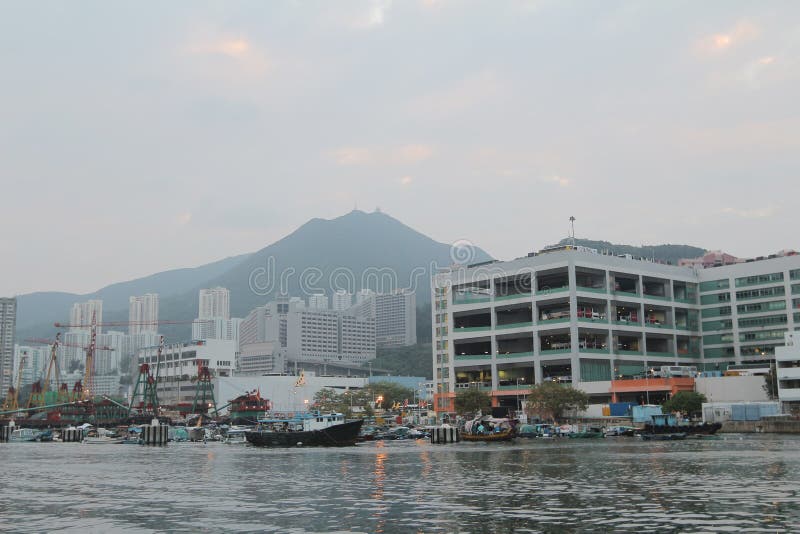 A Cargo Handling Area at Chai Wan Stock Image - Image of cargo, modern ...